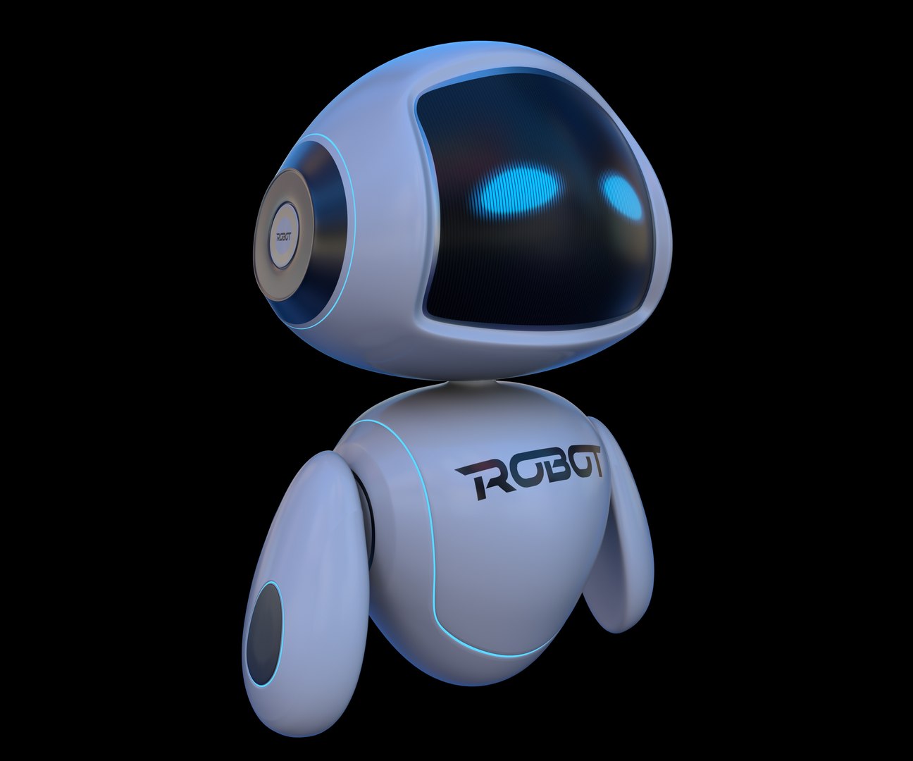 3D Cartoon Baby Robot Model - TurboSquid 2013806