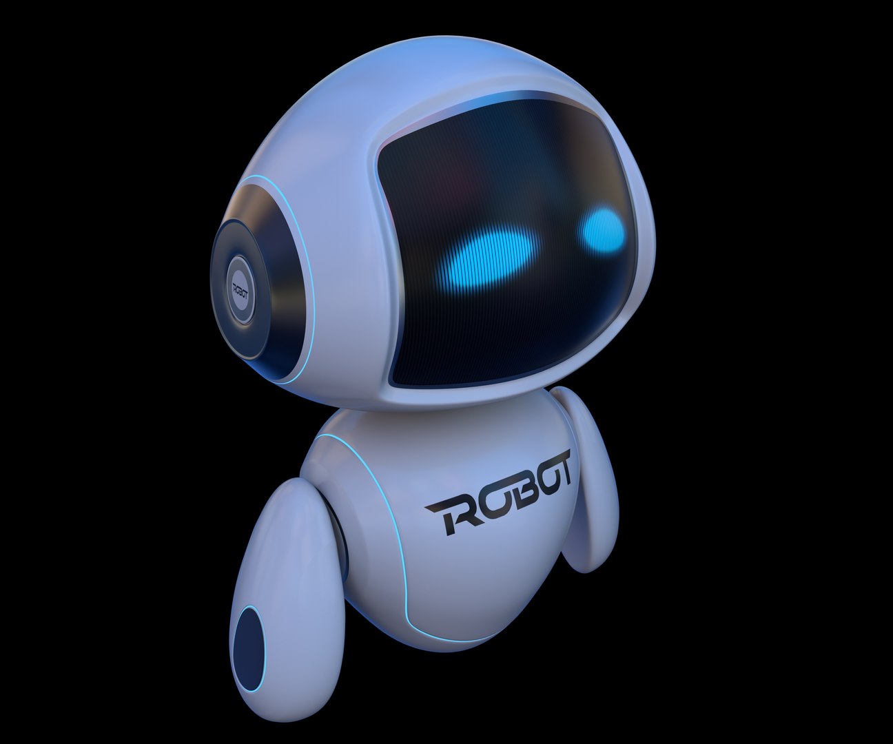 3D Cartoon Baby Robot Model - TurboSquid 2013806