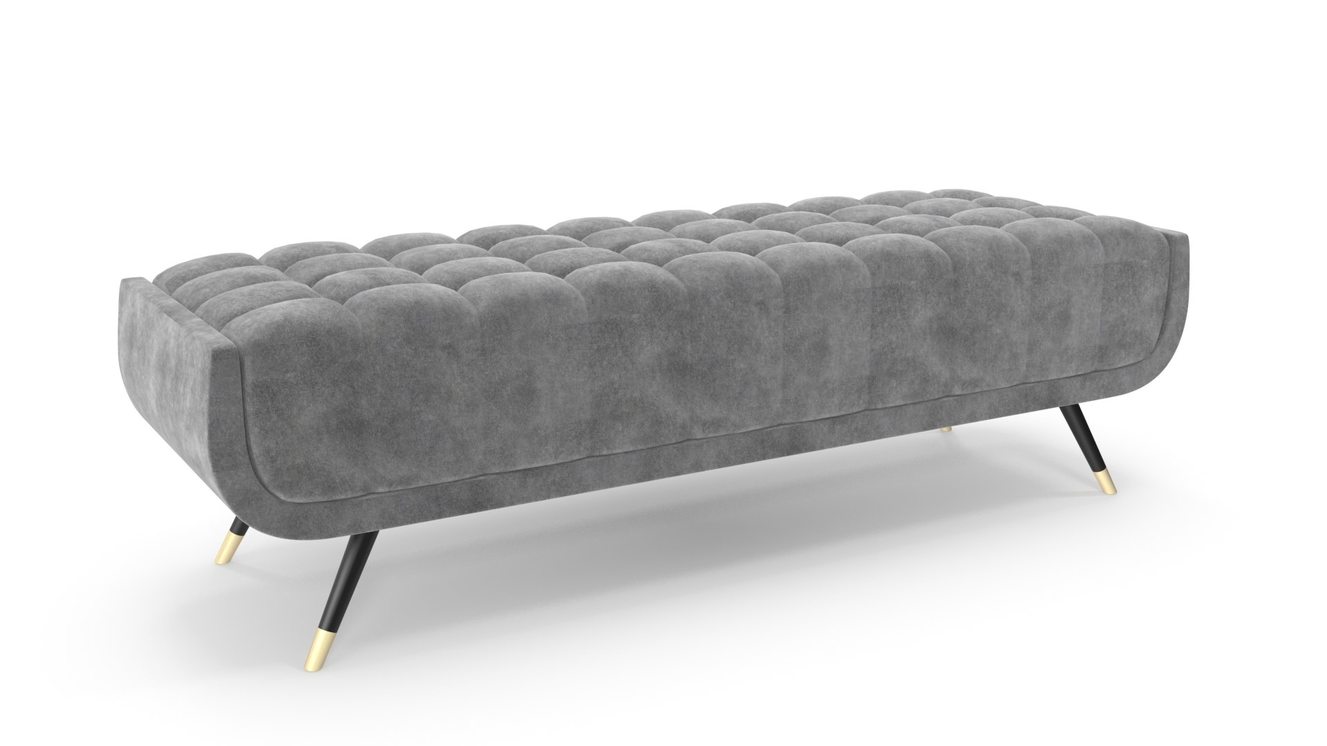 Gray Bedroom Bench 3D - TurboSquid 2081573