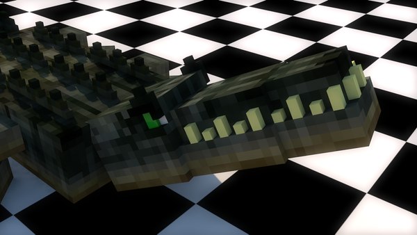 modelo 3d Equipo de cocodrilo MineCraft - TurboSquid 800974