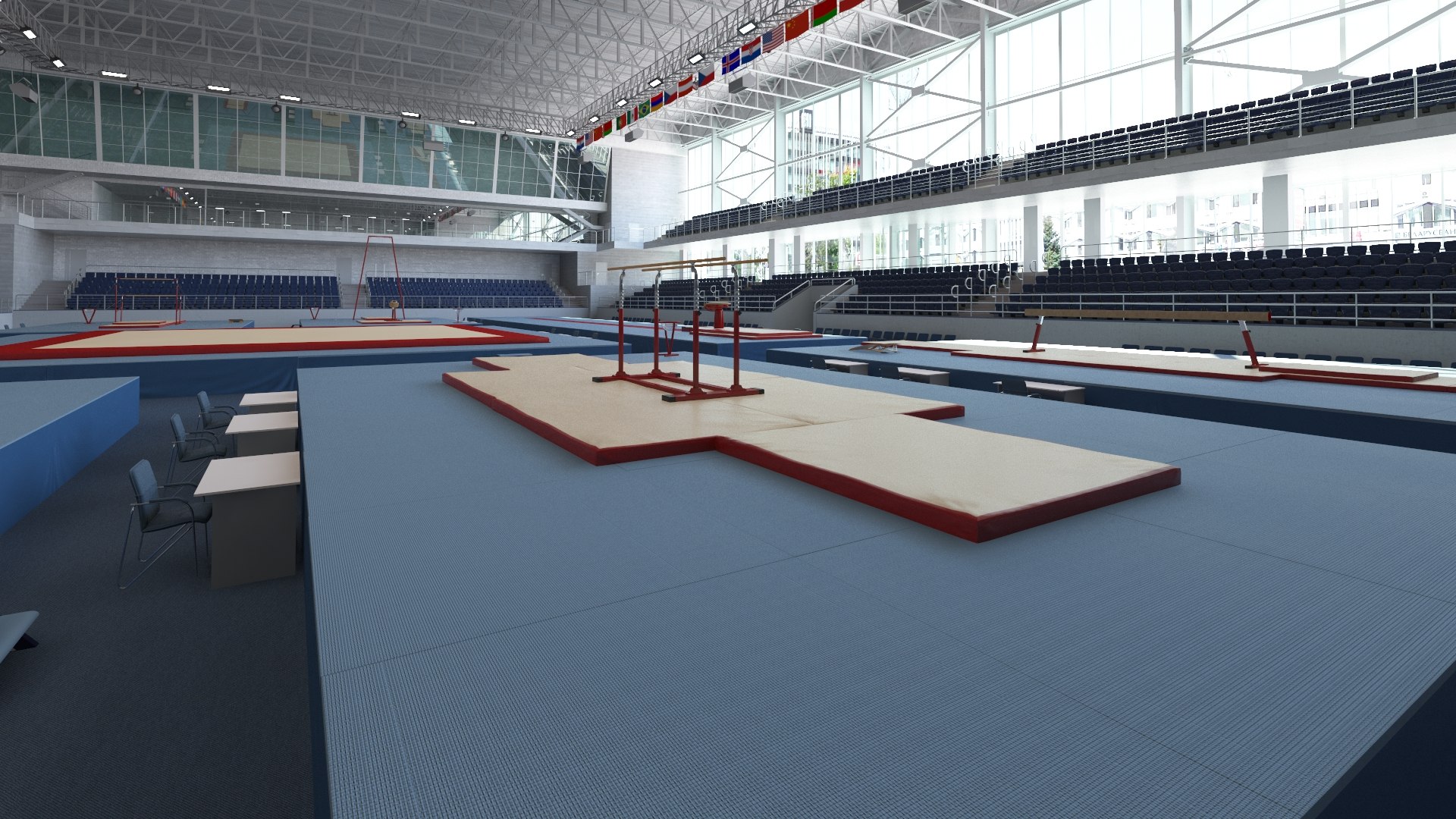 Gymnastics Arena 3D model - TurboSquid 2016900