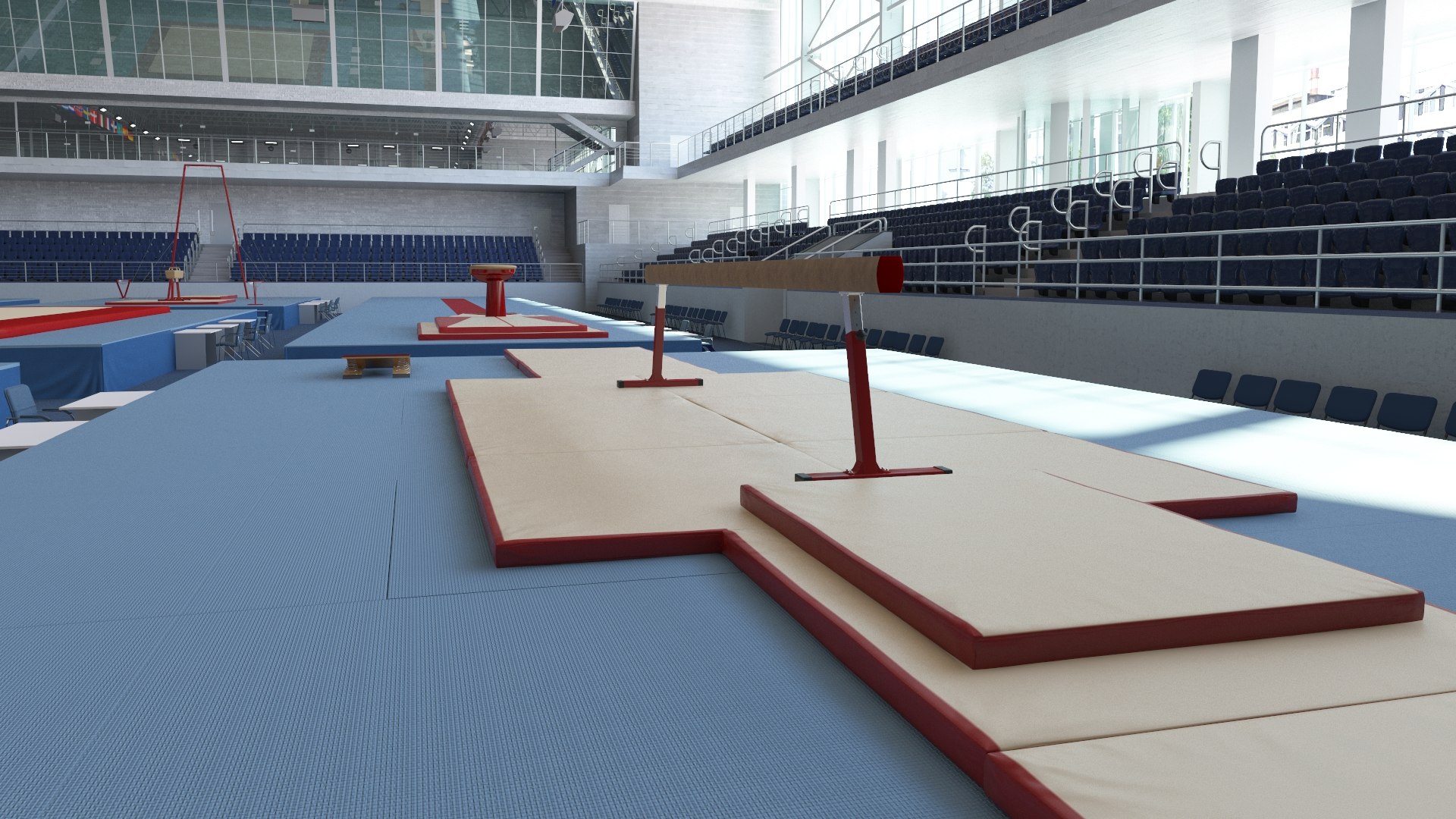 Gymnastics Arena 3D model - TurboSquid 2016900