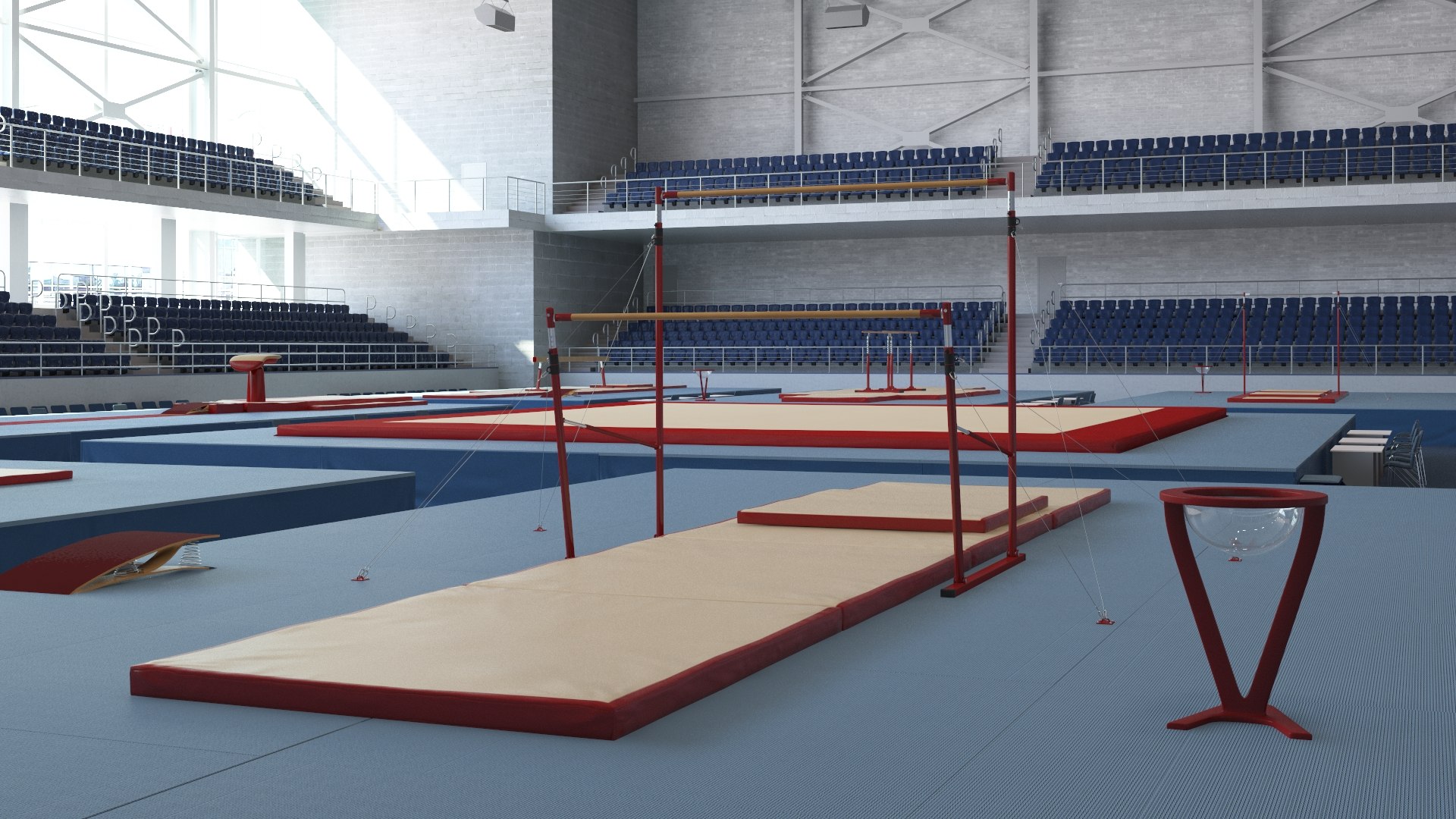 Gymnastics Arena 3D model - TurboSquid 2016900
