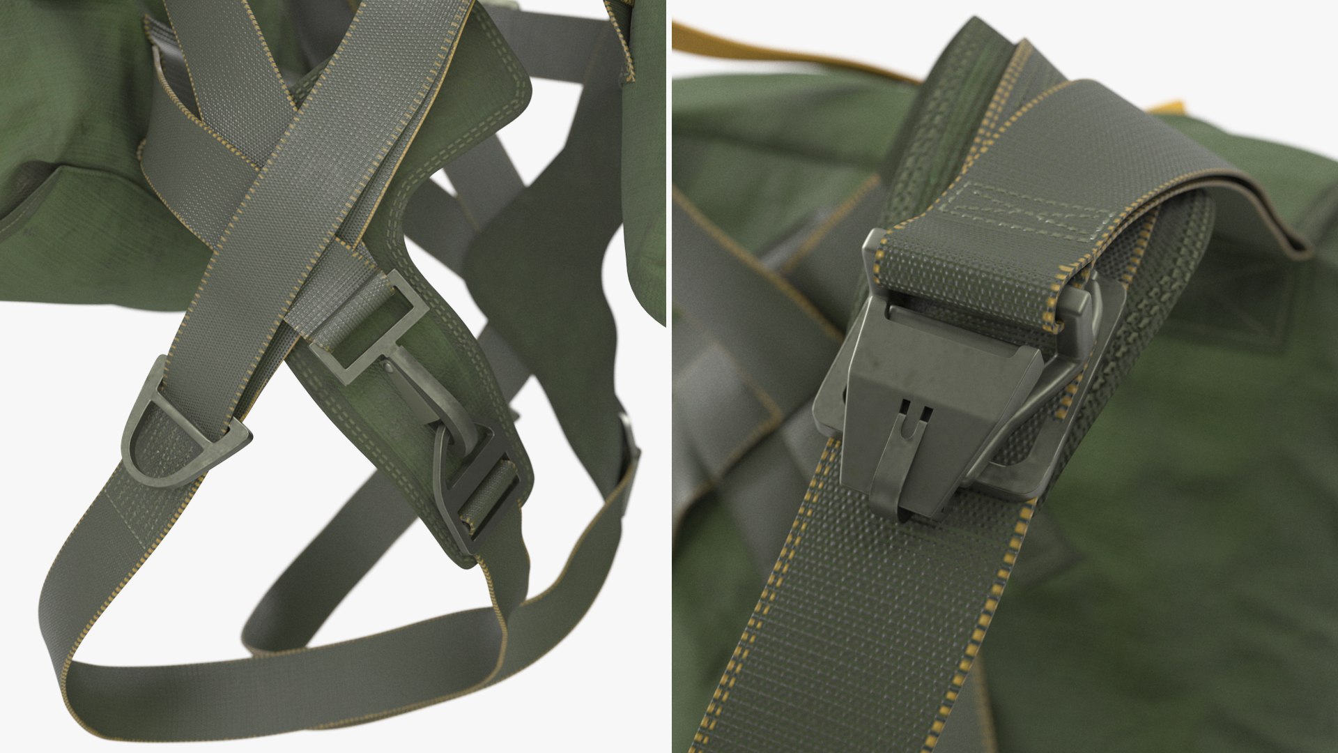 Paratrooper Parachute Backpack Worn Model - TurboSquid 2519298