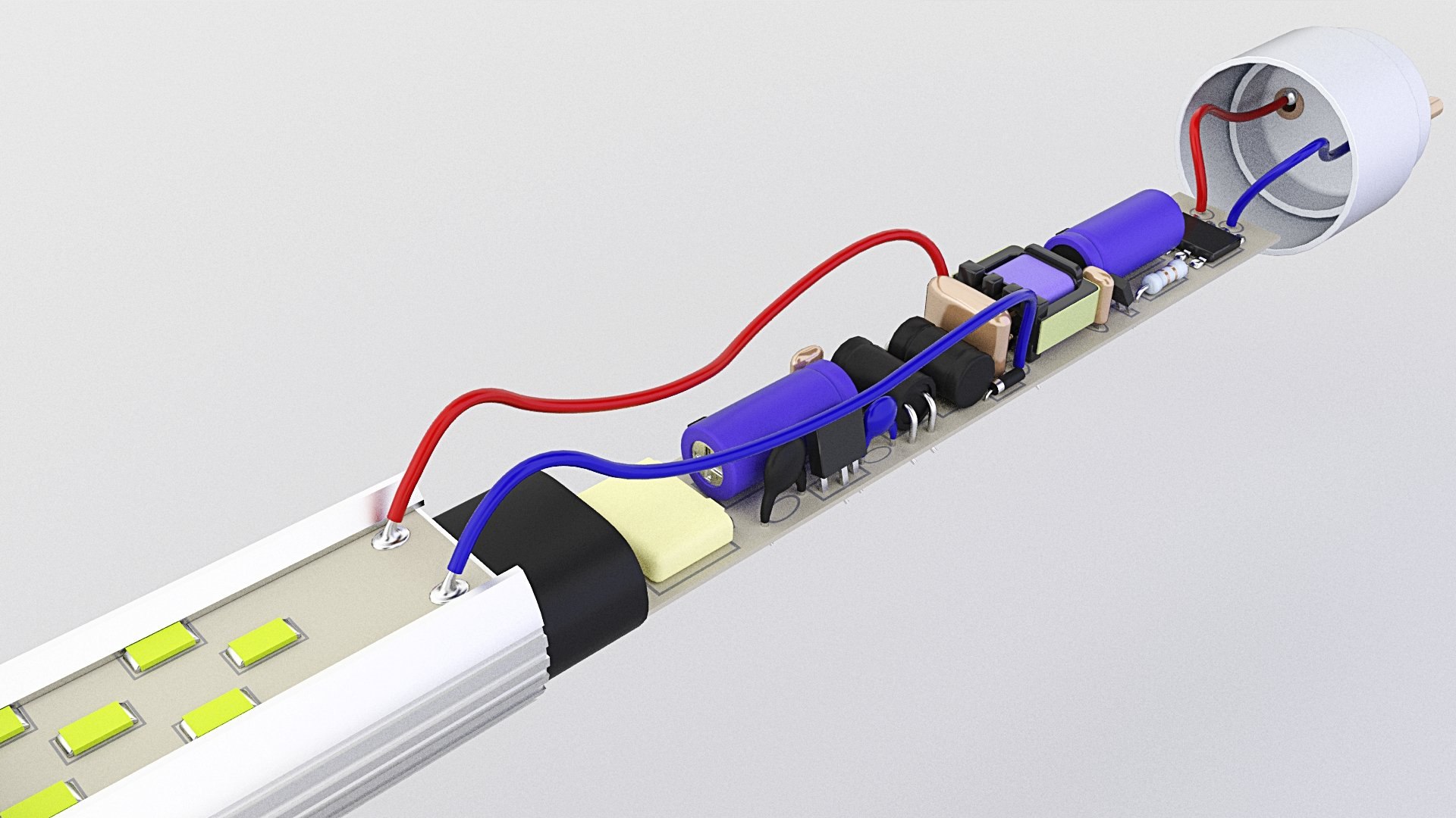 Bulb Tube Led Model - TurboSquid 1529346
