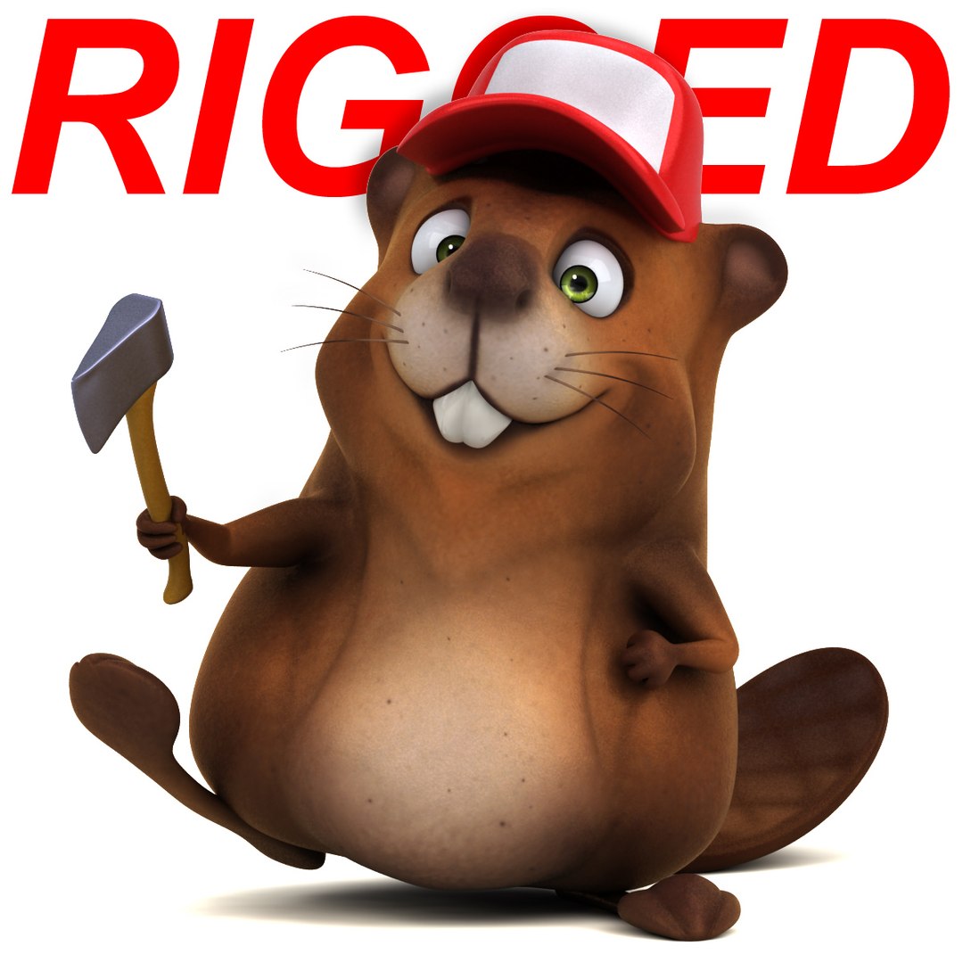3D model fun beaver ! - TurboSquid 1326170