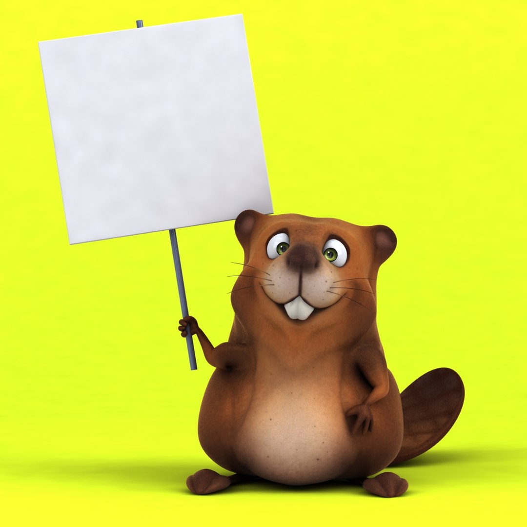 3D model fun beaver ! - TurboSquid 1326170