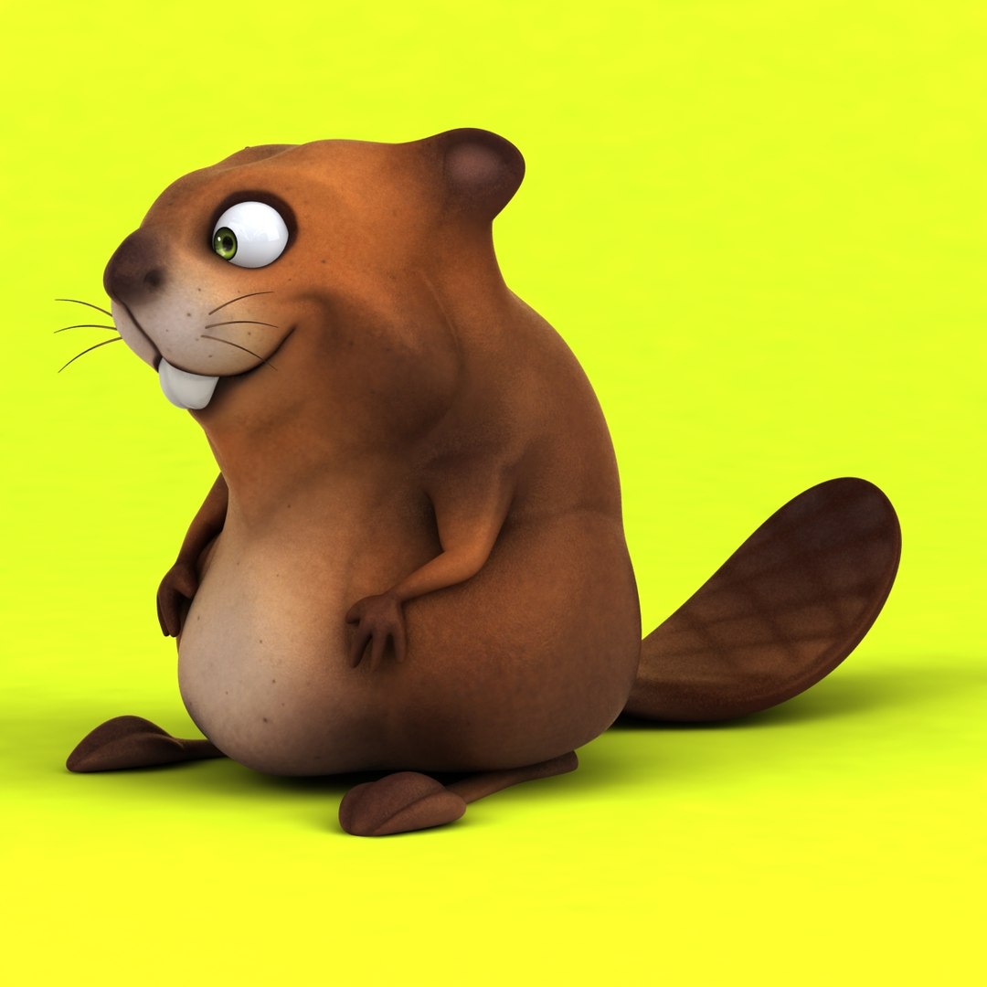 3D model fun beaver ! - TurboSquid 1326170