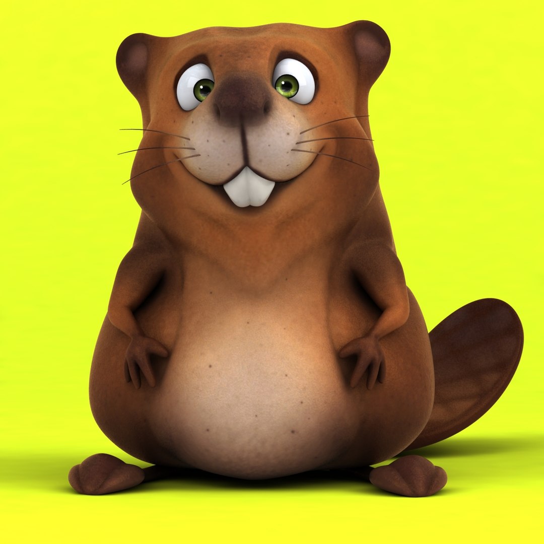 3D model fun beaver ! - TurboSquid 1326170