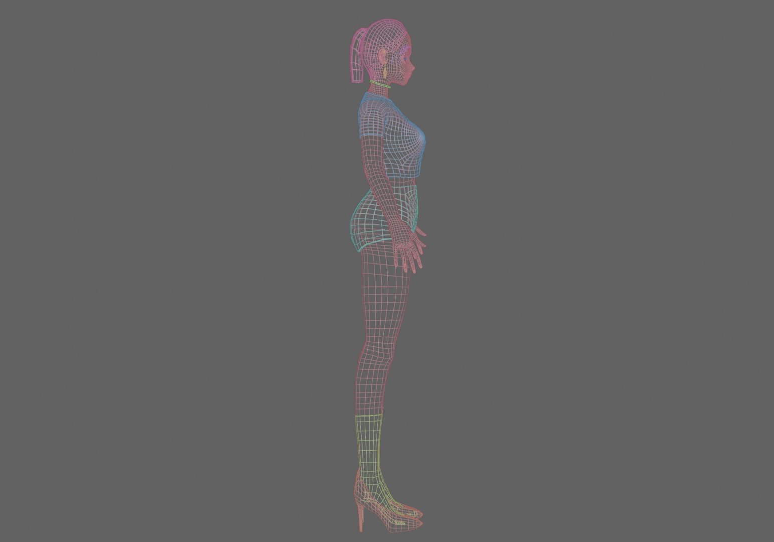 Anime Basic Girl V23169 Model - TurboSquid 2272480