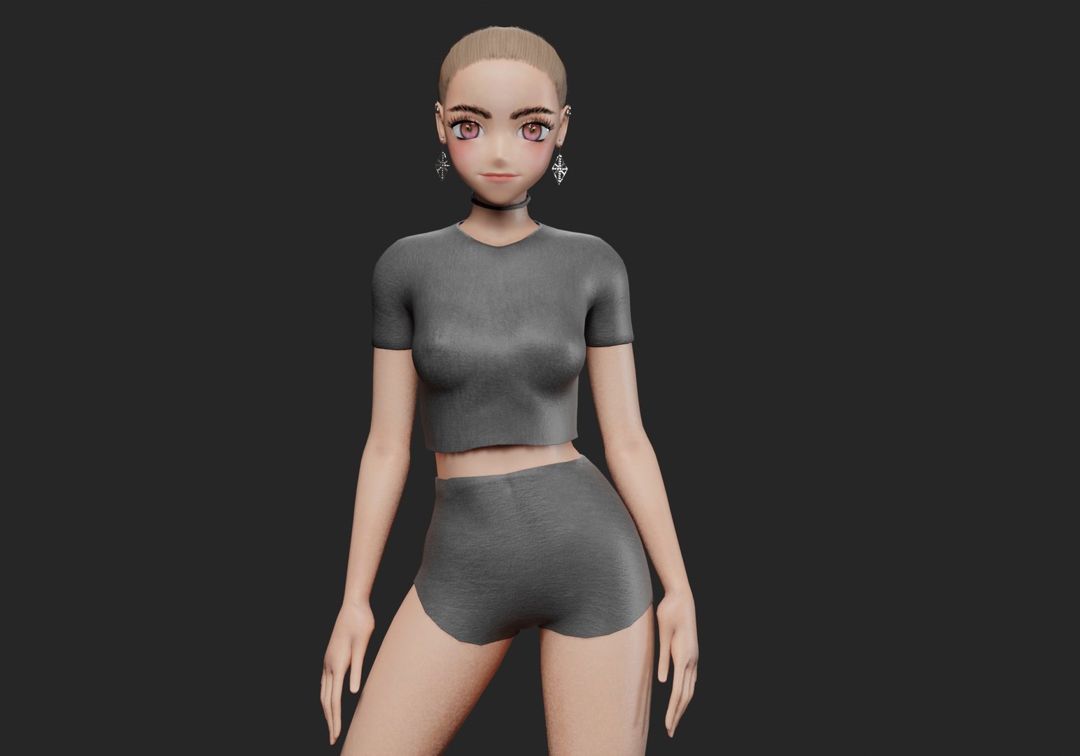 Anime Basic Girl V23169 Model - TurboSquid 2272480