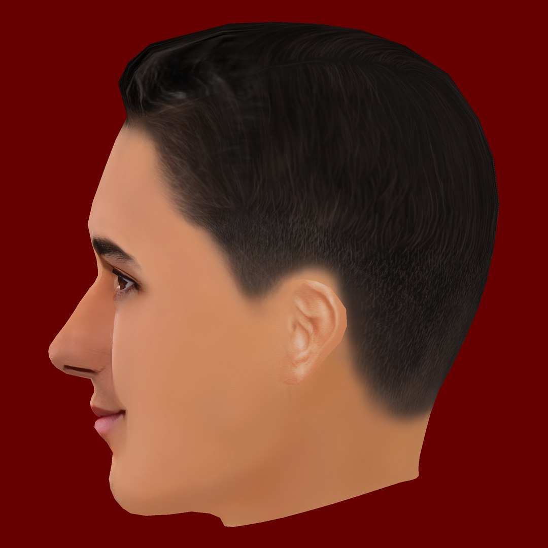 3D Model Lucas Vazquez Head - Low Poly Head For Game - TurboSquid 2208410