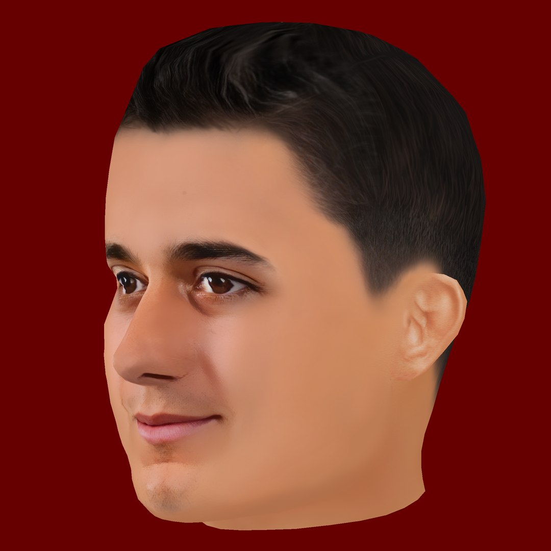 3D Model Lucas Vazquez Head - Low Poly Head For Game - TurboSquid 2208410