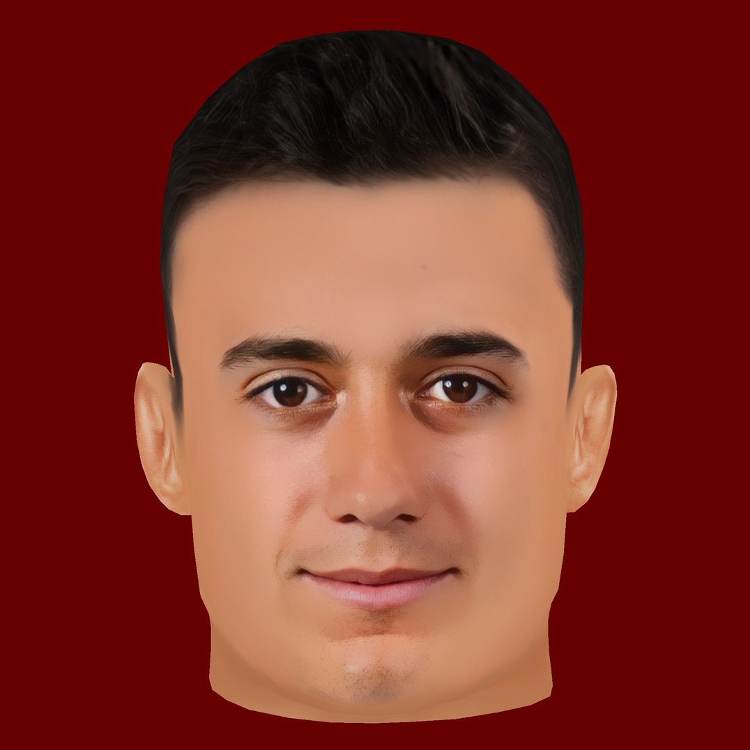 3D Model Lucas Vazquez Head - Low Poly Head For Game - TurboSquid 2208410