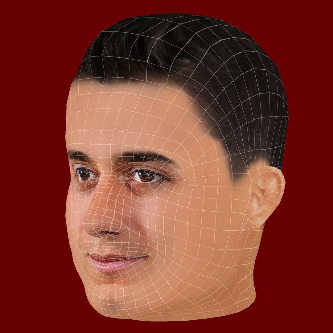 3D Model Lucas Vazquez Head - Low Poly Head For Game - TurboSquid 2208410