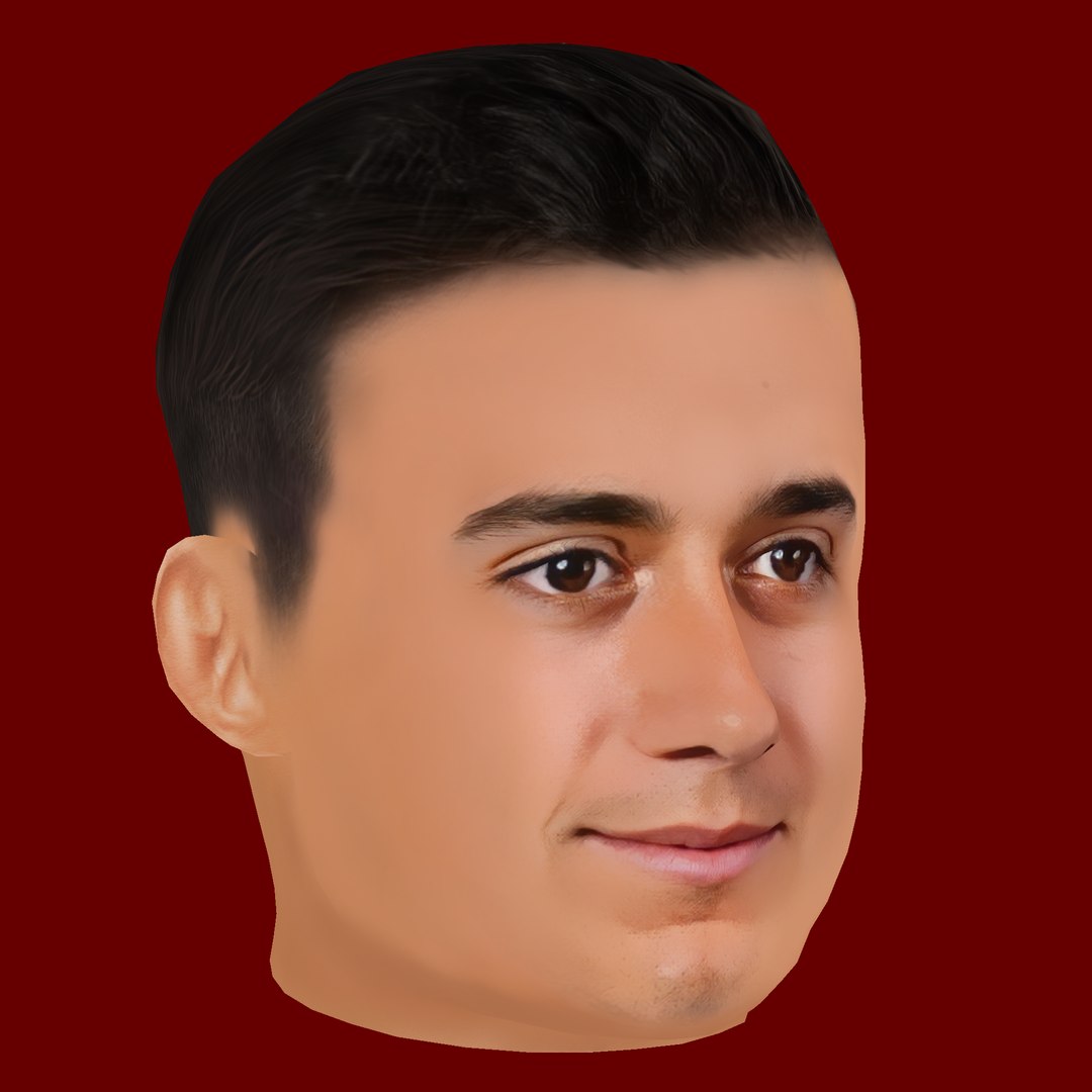 3D Model Lucas Vazquez Head - Low Poly Head For Game - TurboSquid 2208410