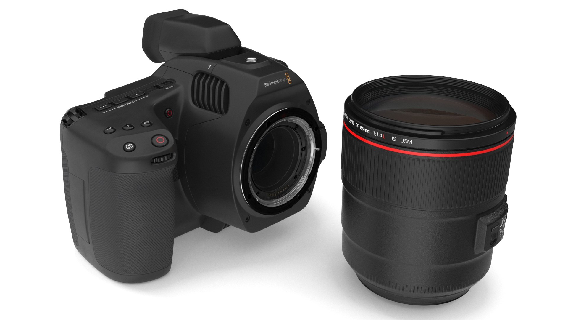 Cinema Camera Blackmagic Design 6K Pro With Lens 3D Model - TurboSquid ...