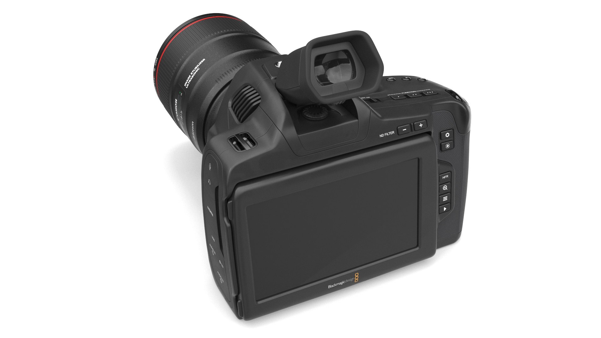 Cinema Camera Blackmagic Design 6K Pro With Lens 3D Model - TurboSquid ...