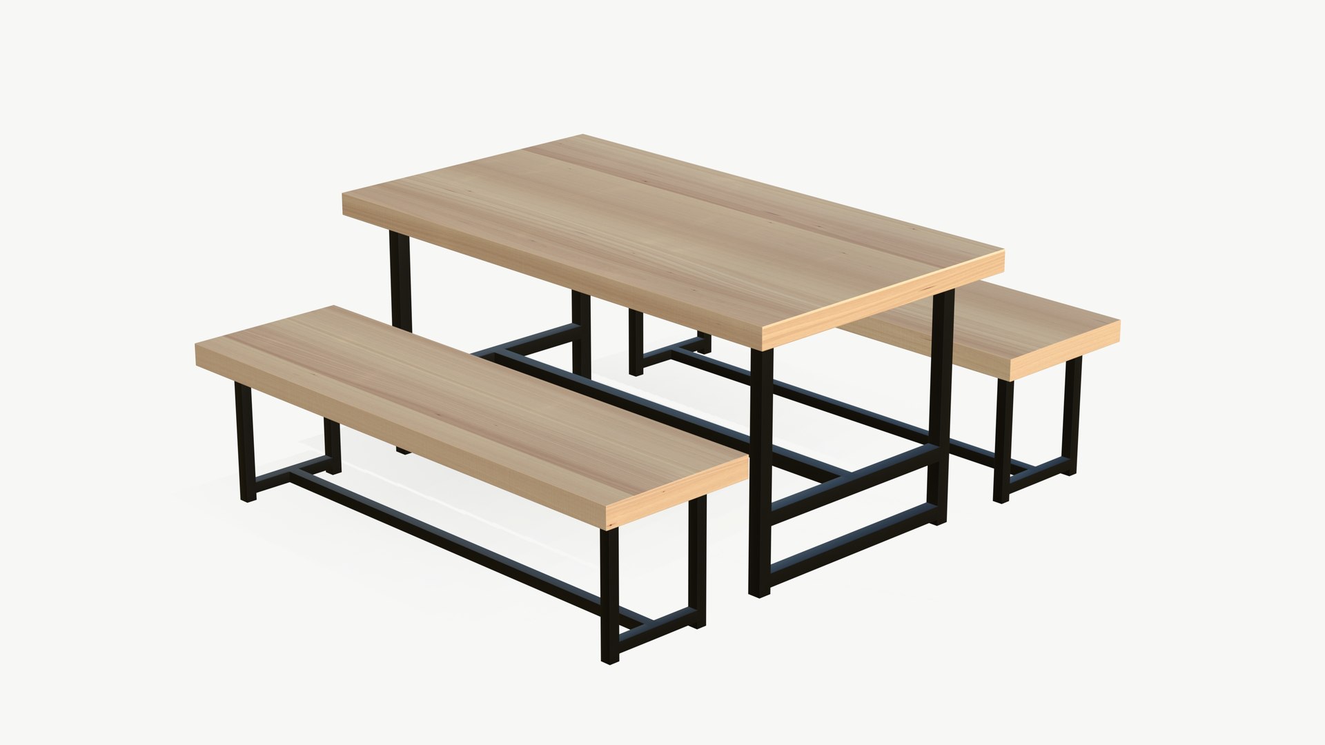 Wood Dining Table Model - TurboSquid 1998819