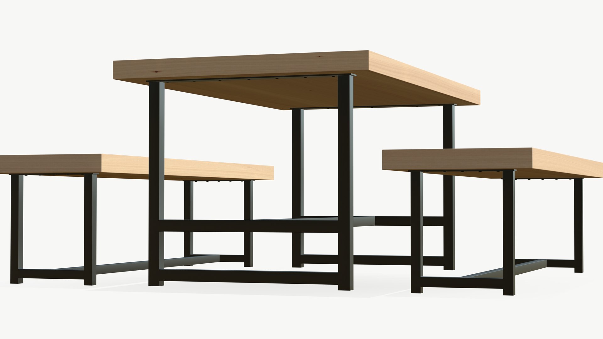 Wood Dining Table Model - TurboSquid 1998819