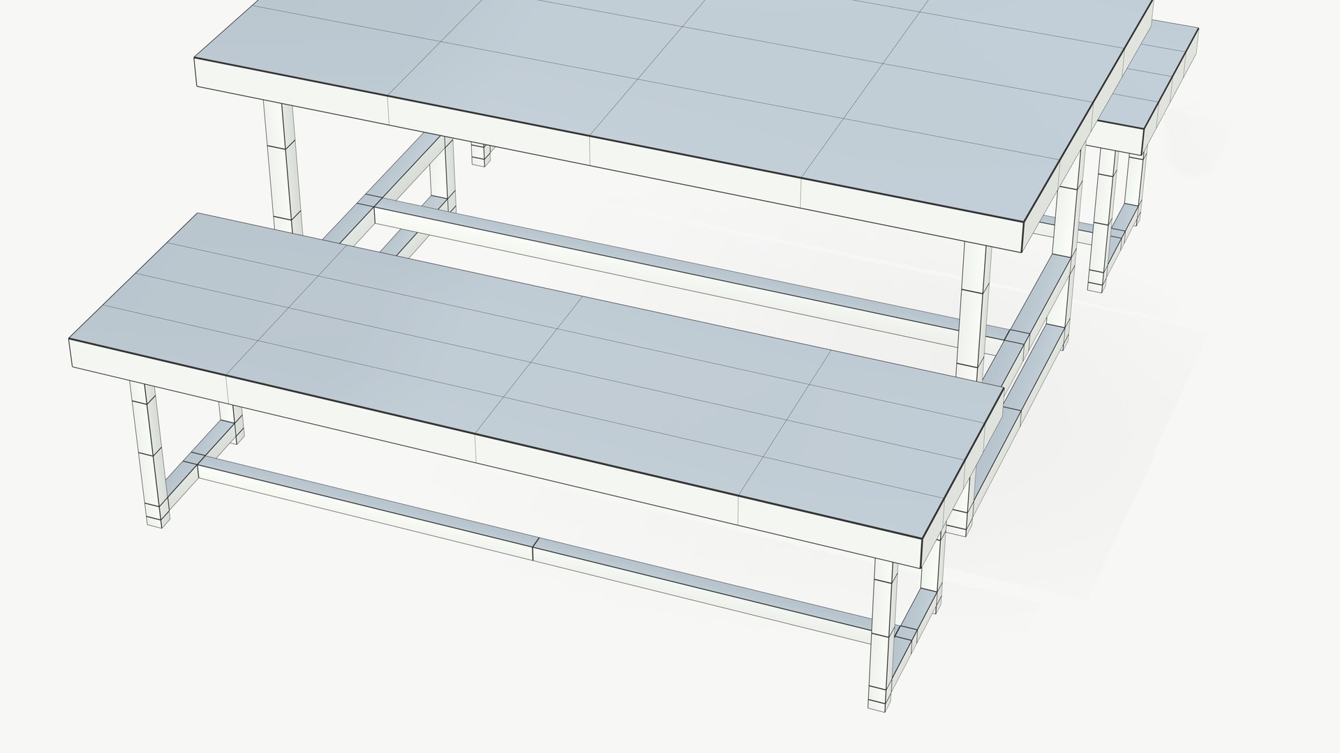 Wood Dining Table Model - TurboSquid 1998819