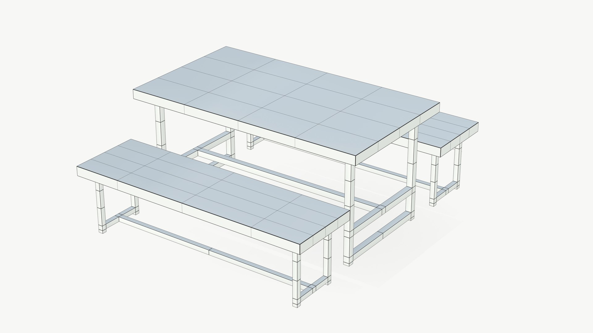 Wood Dining Table Model - TurboSquid 1998819