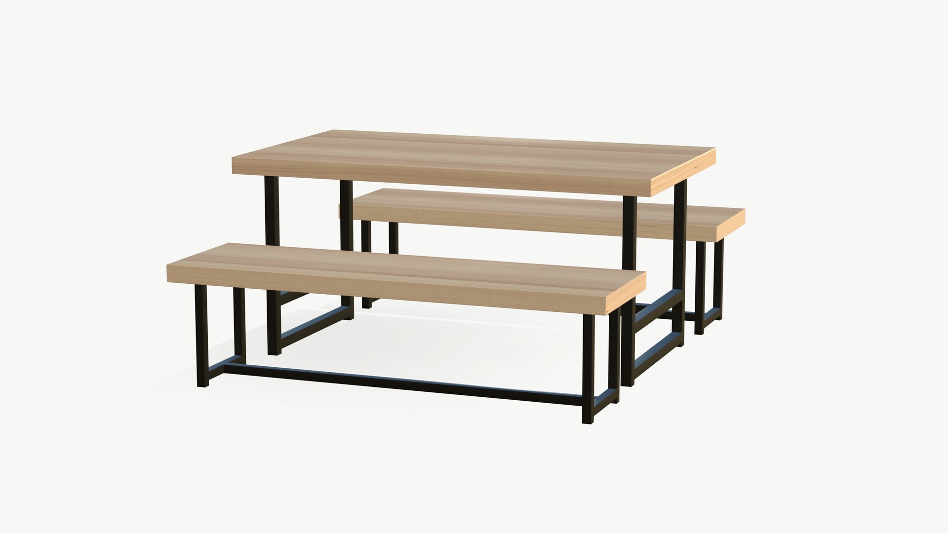 Wood Dining Table Model - TurboSquid 1998819