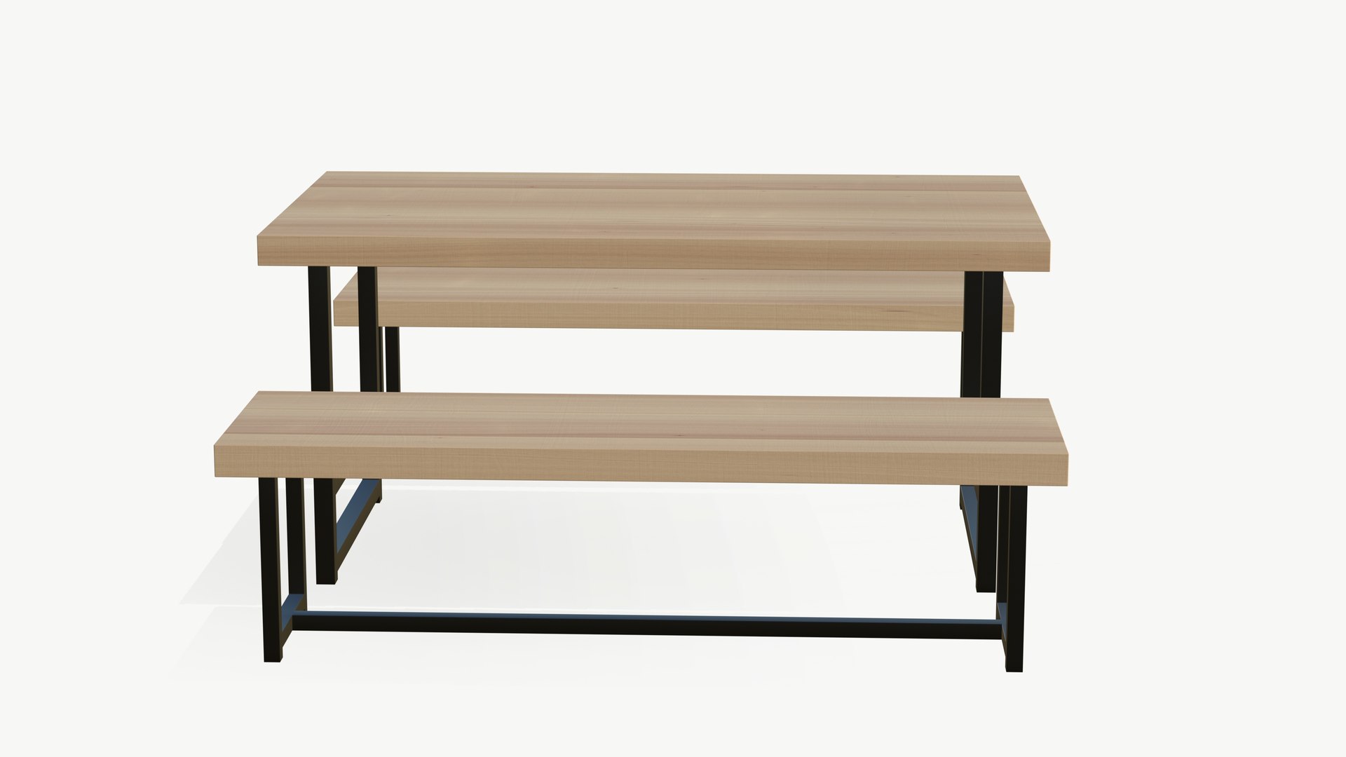 Wood Dining Table Model - TurboSquid 1998819