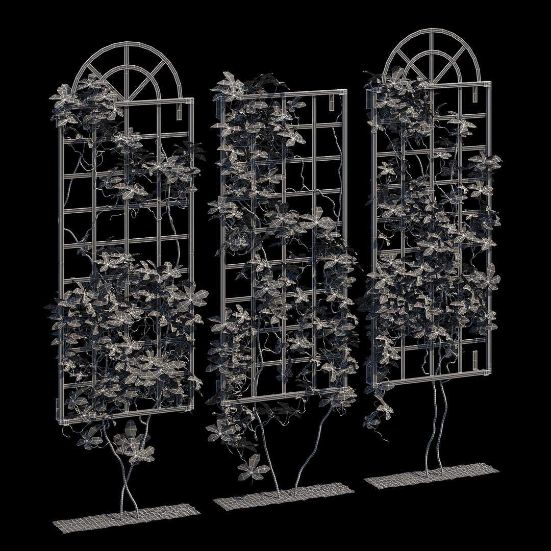 3D Wall Trellis One Model - TurboSquid 1915299