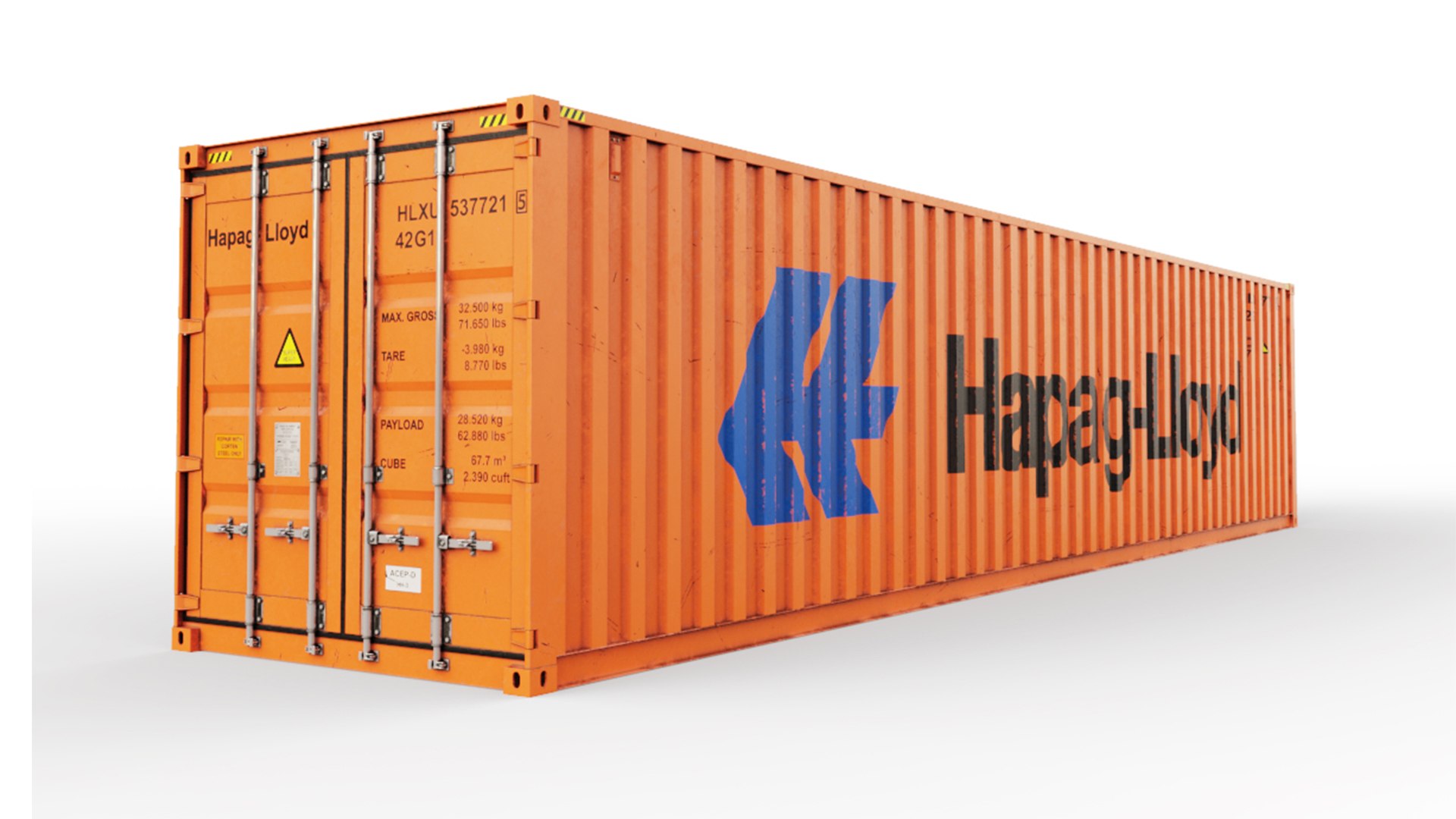 Shipping Container Hapag-lloyd 3D Model - TurboSquid 1651482