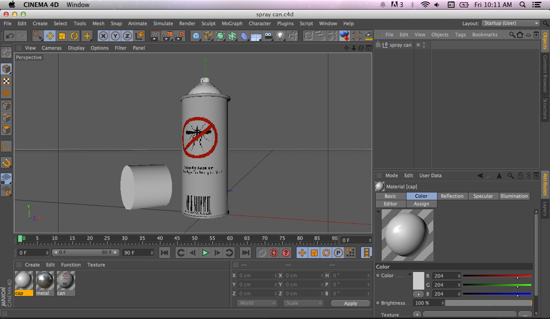 3d model mosquito spray