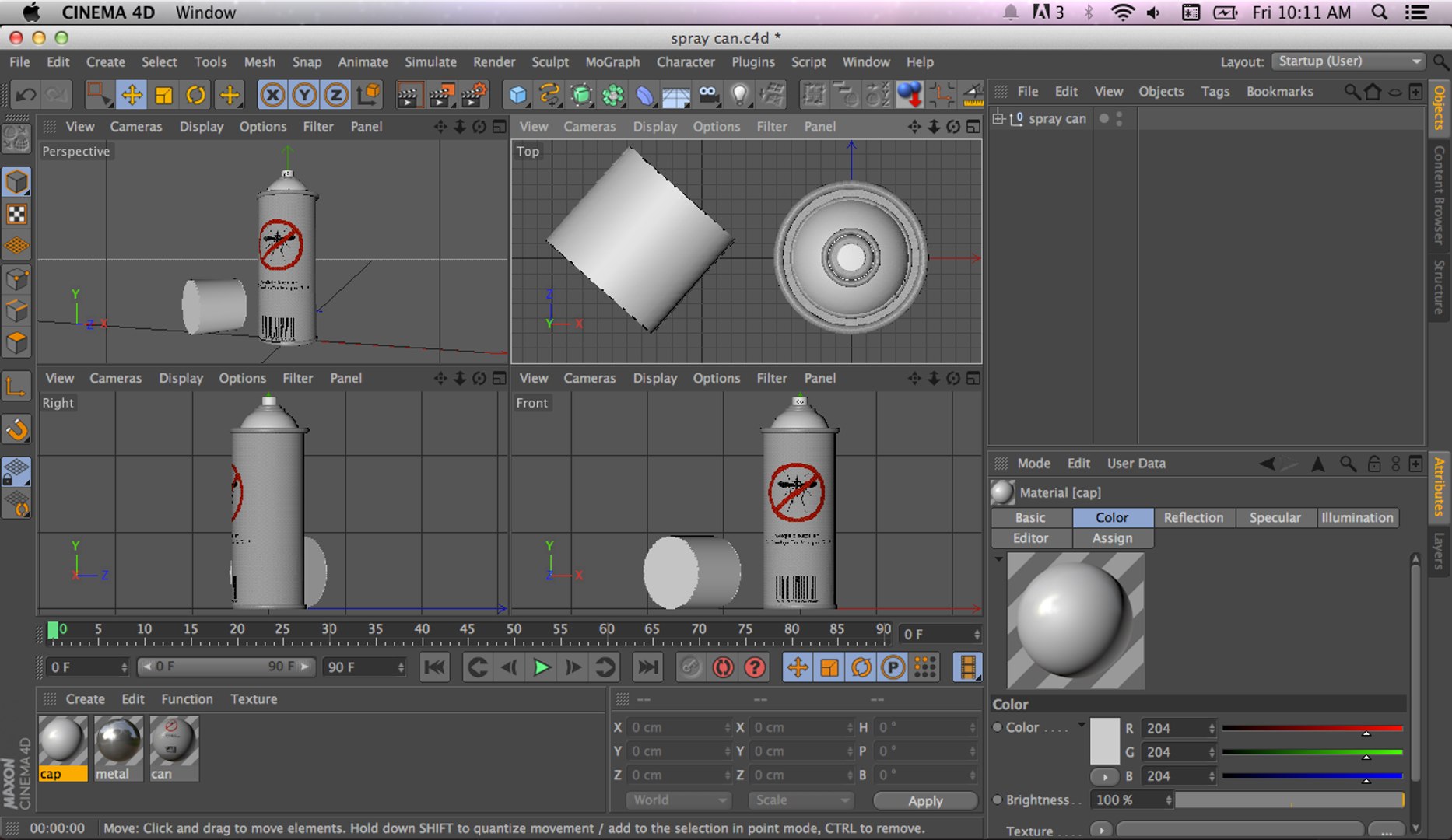3d model mosquito spray