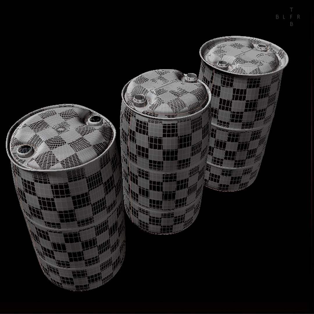 Water Drum - Unity Game Ready Prop 3D Model - TurboSquid 2108080