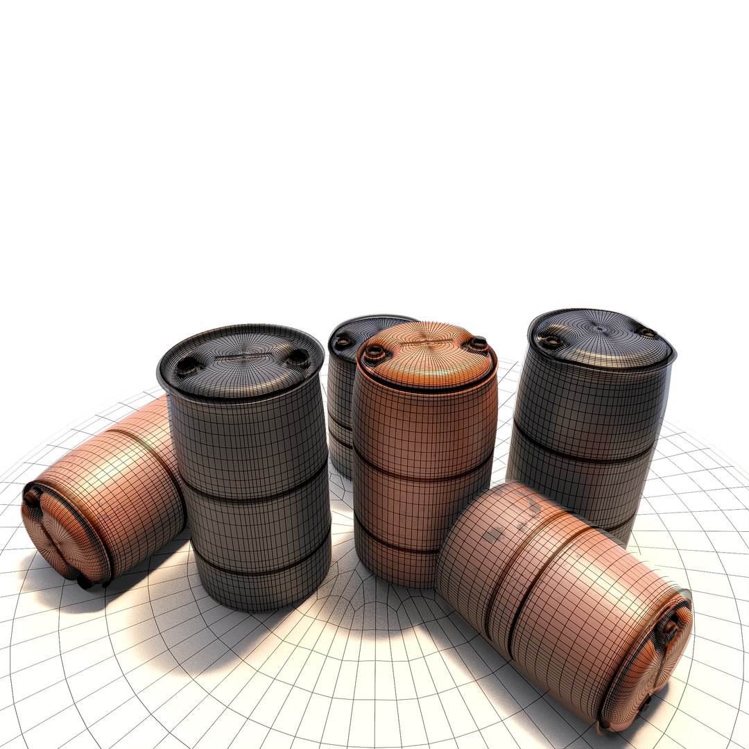 Water Drum - Unity Game Ready Prop 3D Model - TurboSquid 2108080