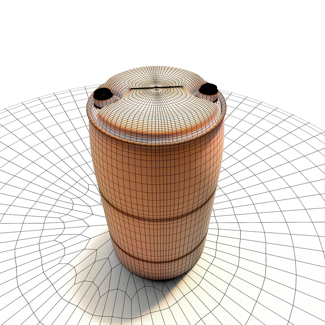 Water Drum - Unity Game Ready Prop 3D Model - TurboSquid 2108080