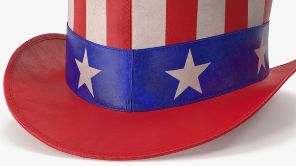 Uncle Sam Top Hat v 4 model - TurboSquid 1823272