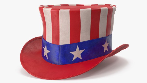 Uncle Sam Top Hat v 4 model - TurboSquid 1823272