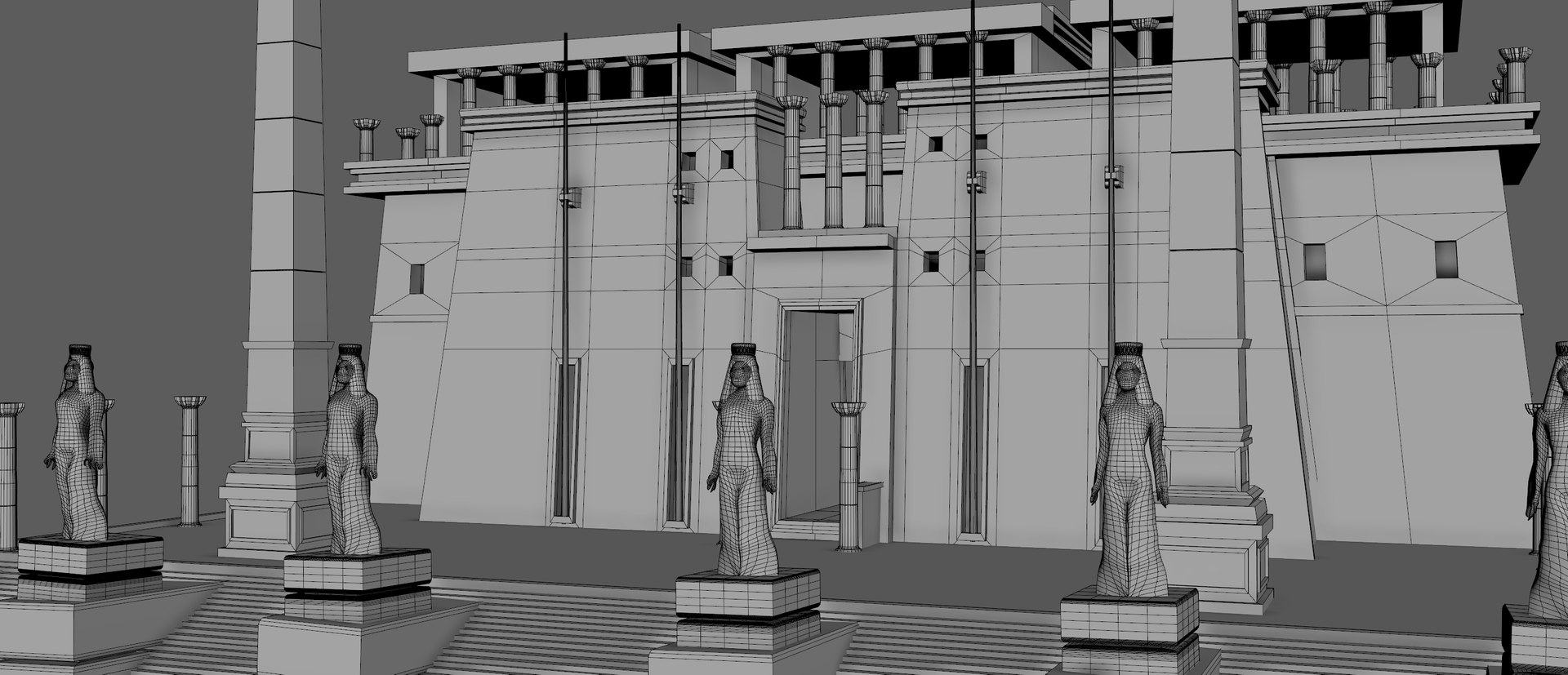 3D Fantasy Ancient Egypt Building - TurboSquid 2245523