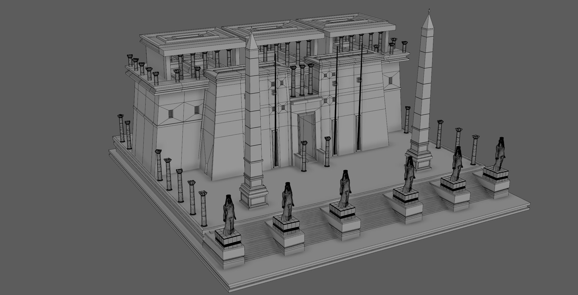 3D Fantasy Ancient Egypt Building - TurboSquid 2245523