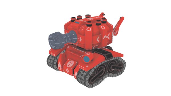 Tank Chibi Red 3D model - TurboSquid 1984836