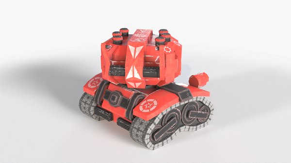 Tank Chibi Red 3D model - TurboSquid 1984836