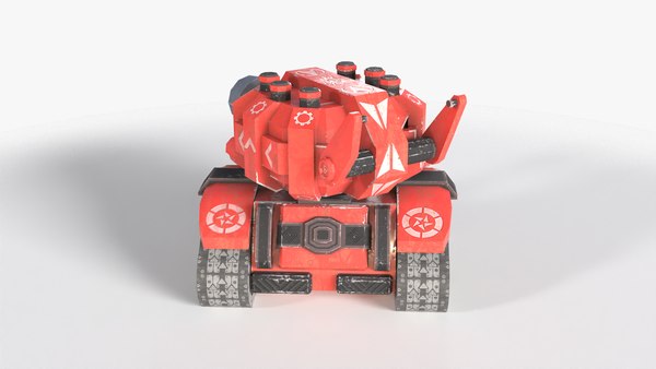 modelo 3d Tank Chibi Red - TurboSquid 1984836