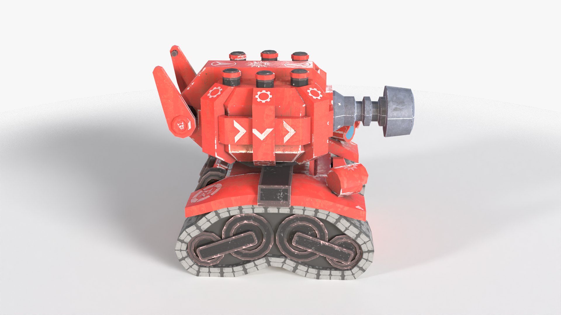 Tank Chibi Red 3D Model - TurboSquid 1984836