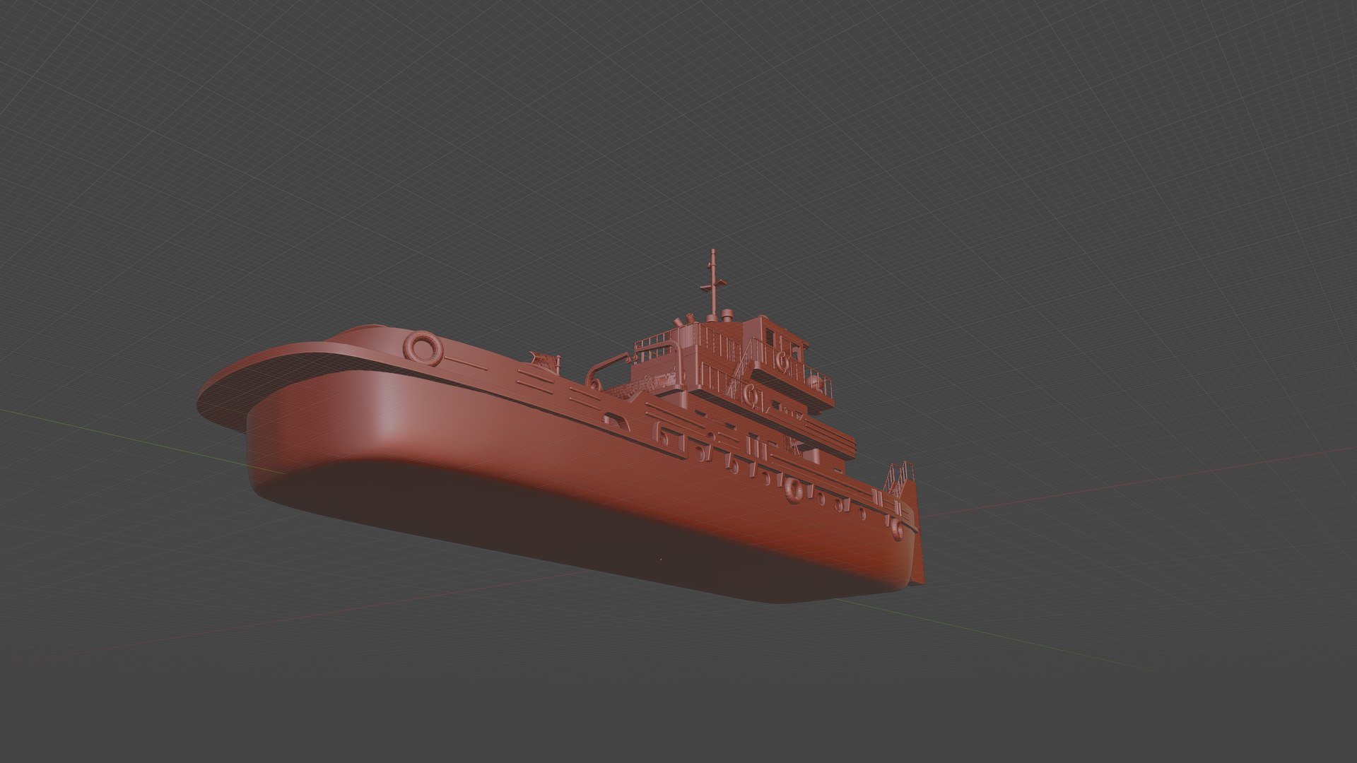 3D Soviet River Tugboat 76-71 - TurboSquid 2224787