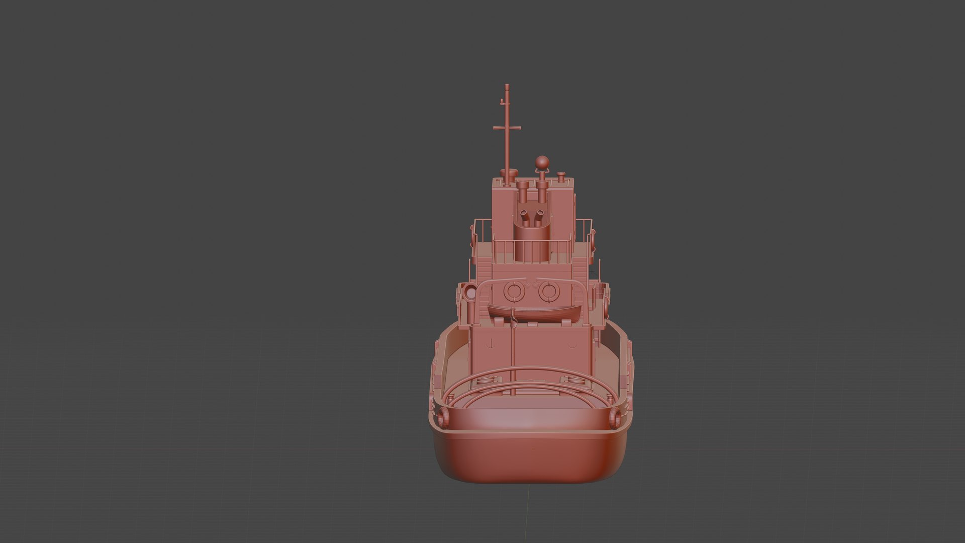 3D Soviet River Tugboat 76-71 - TurboSquid 2224787
