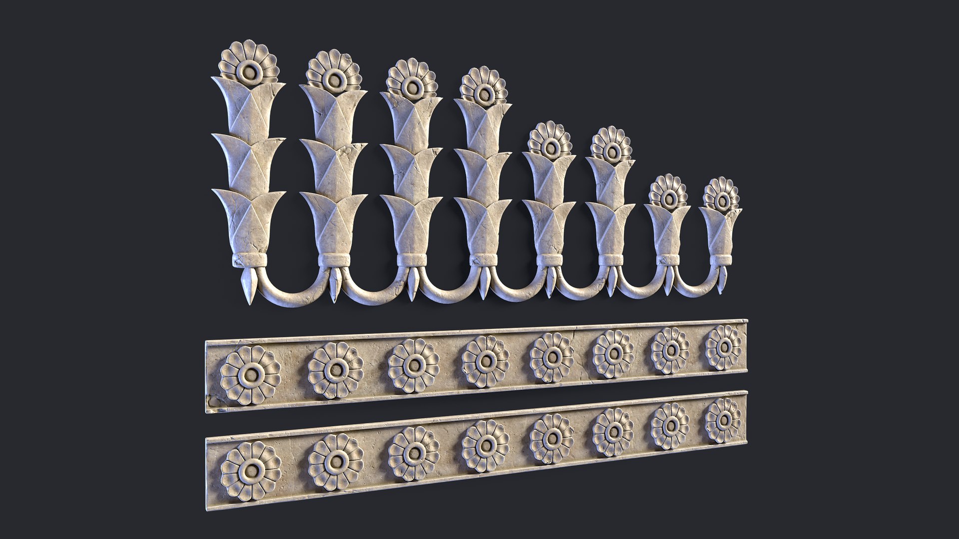Persian Ornamental Bas Relief Model - TurboSquid 2015957