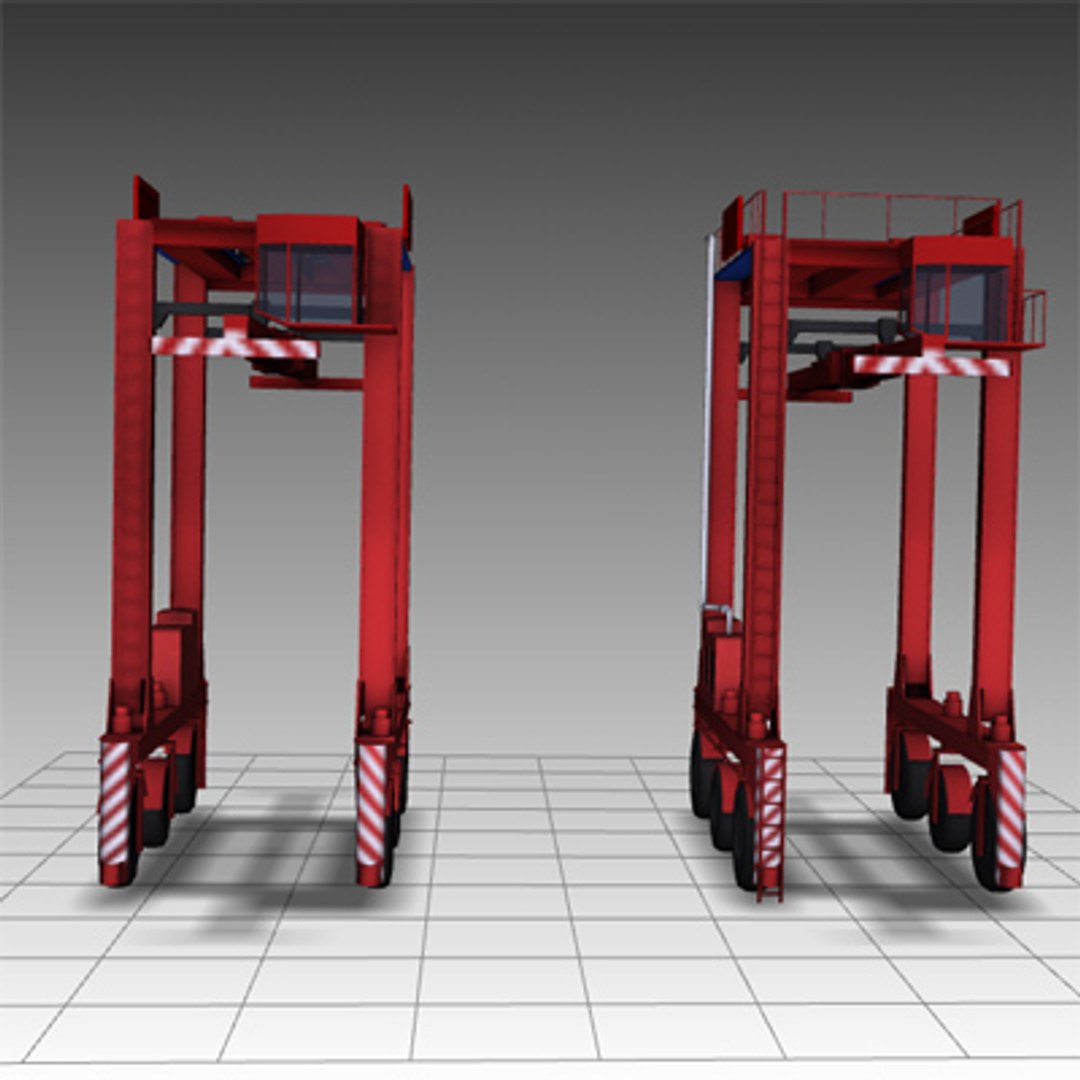 3d Model Straddle Container Carrier