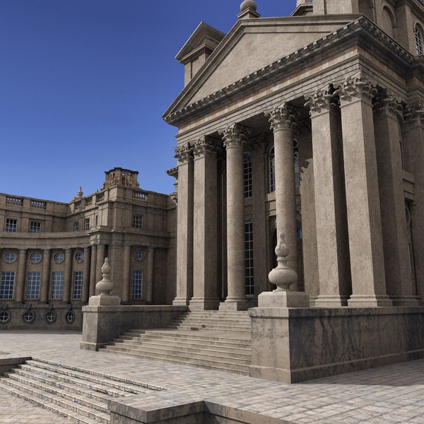 3d modern hall model