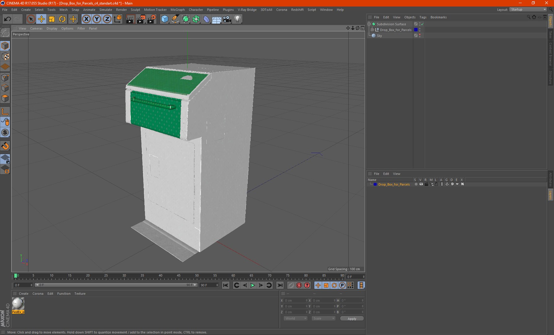 3D model Drop Box for Parcels - TurboSquid 2012403