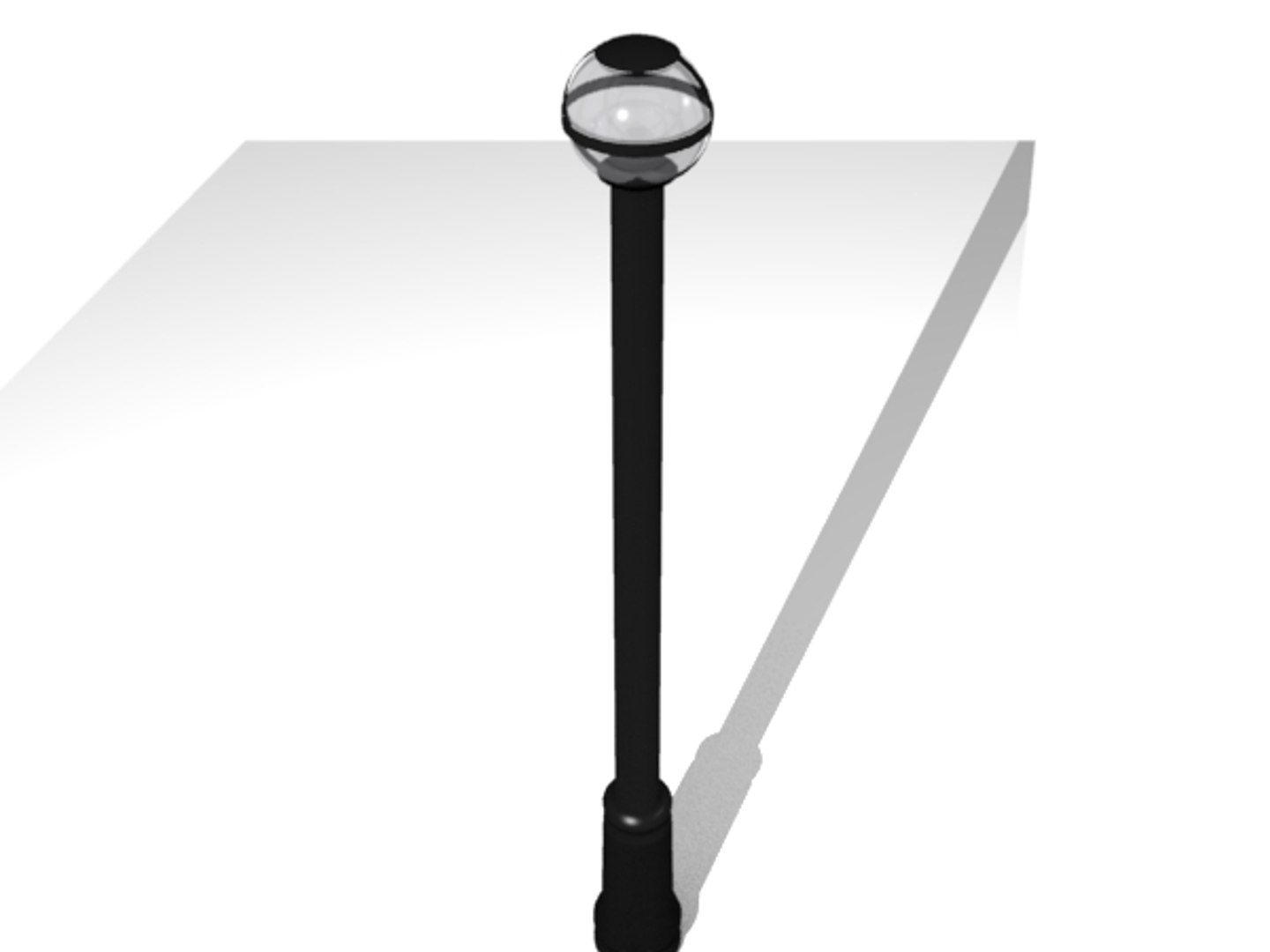 Free 3ds Model Modern Lamp Post